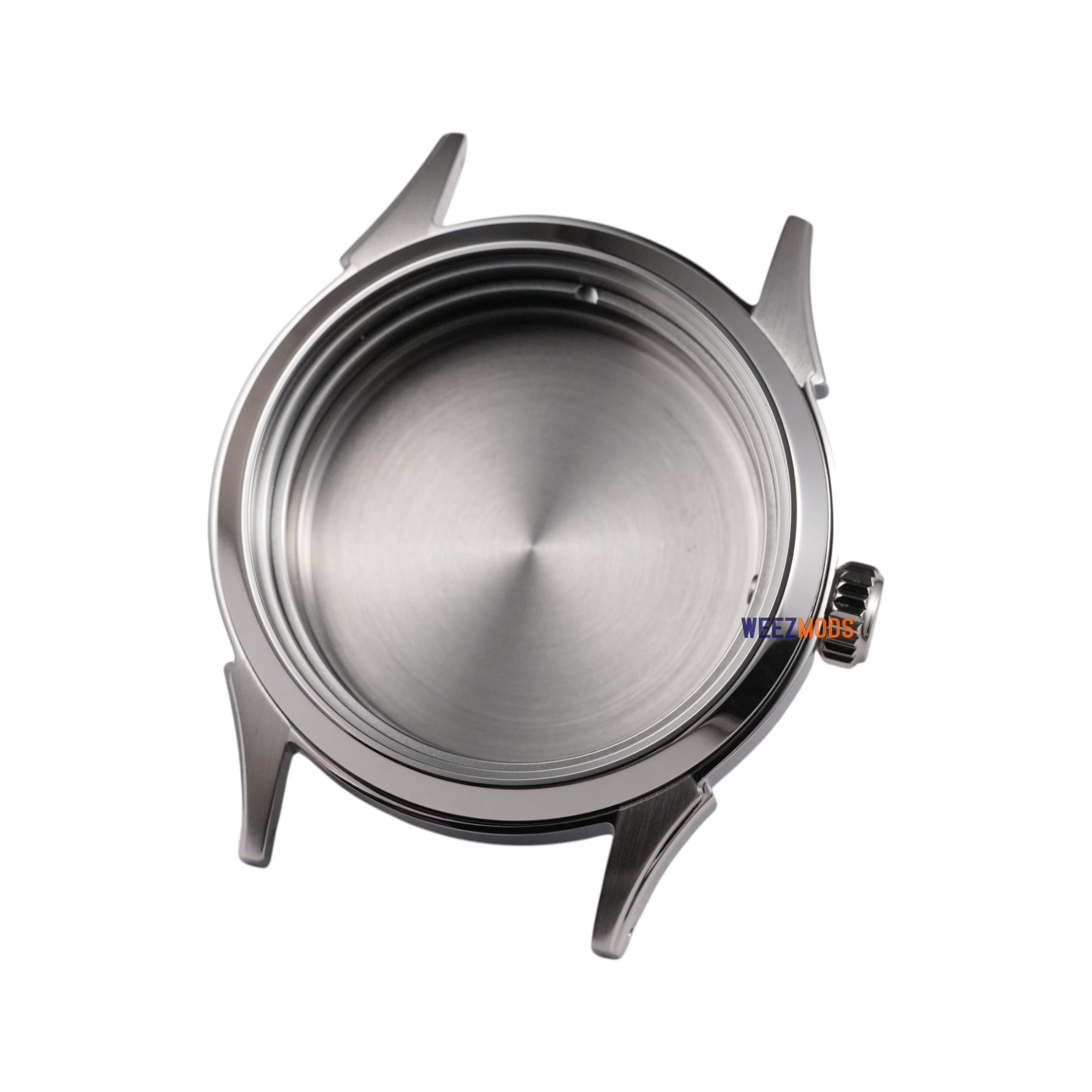 38MM Angular Pilot: Brushed Silver Case – WEEZMODS