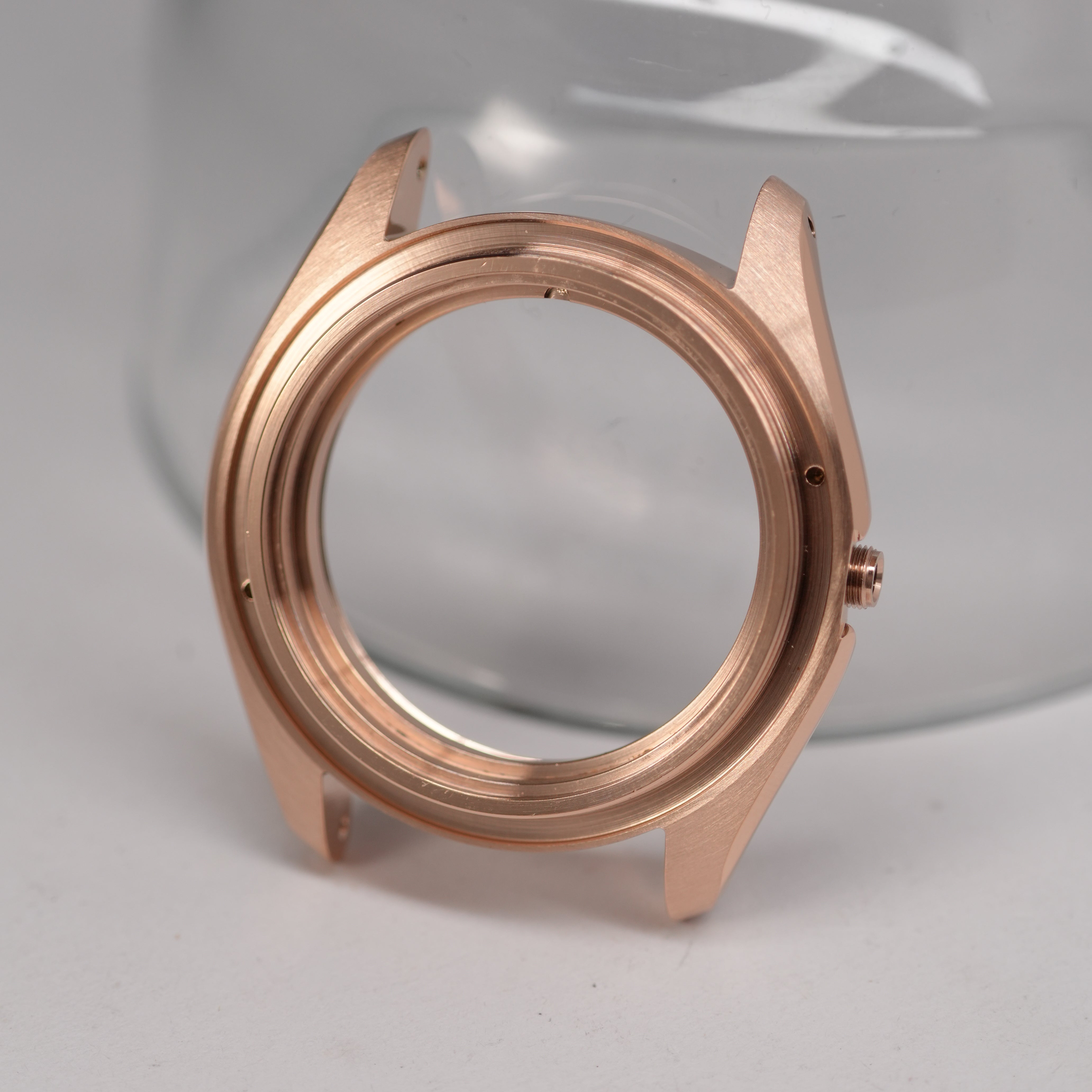 SKX007 3:00: Brushed Rose Gold Case without Crown Guard – WEEZMODS
