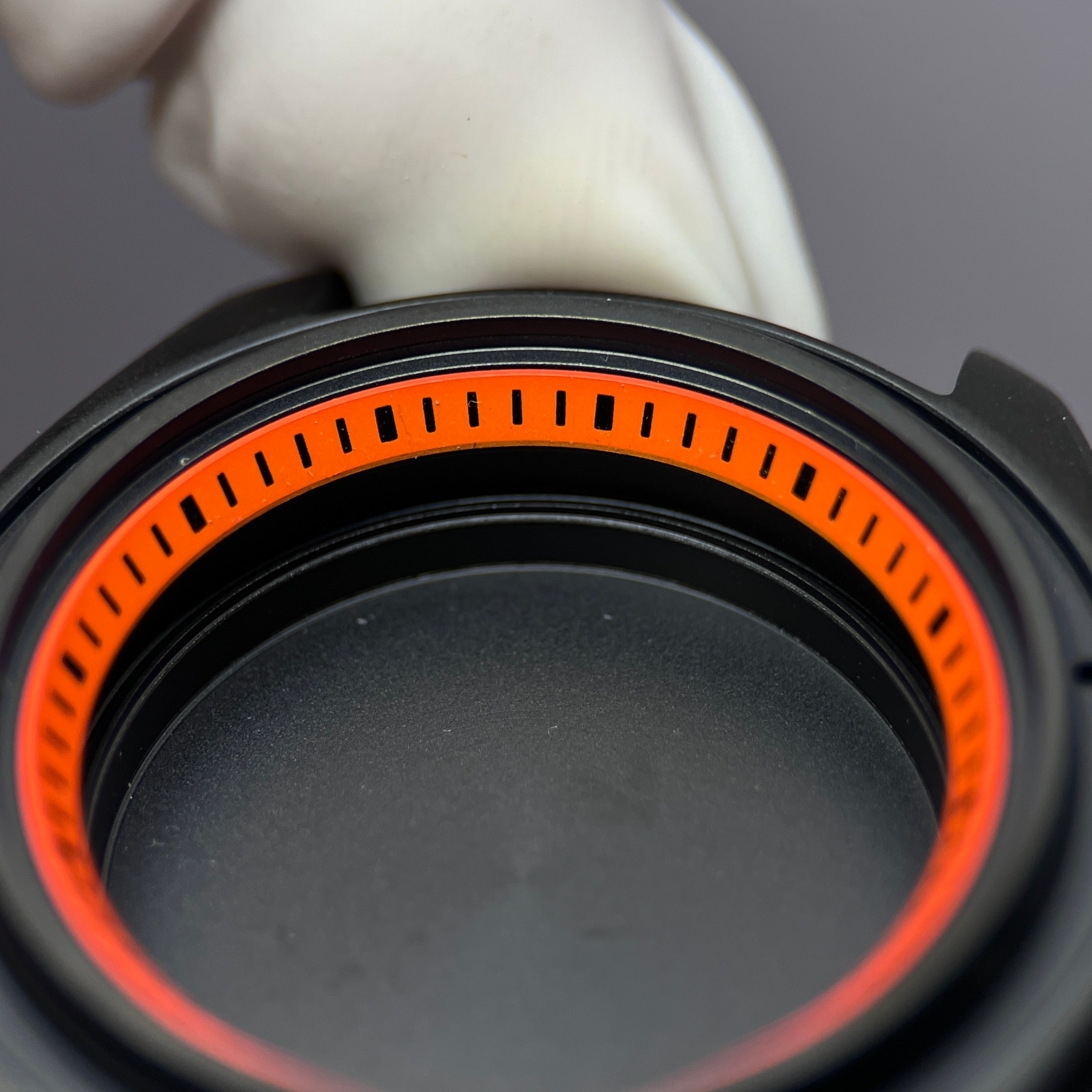 SKX007/SRPD Chapter Ring: Bright Orange with Black Markers – WEEZMODS