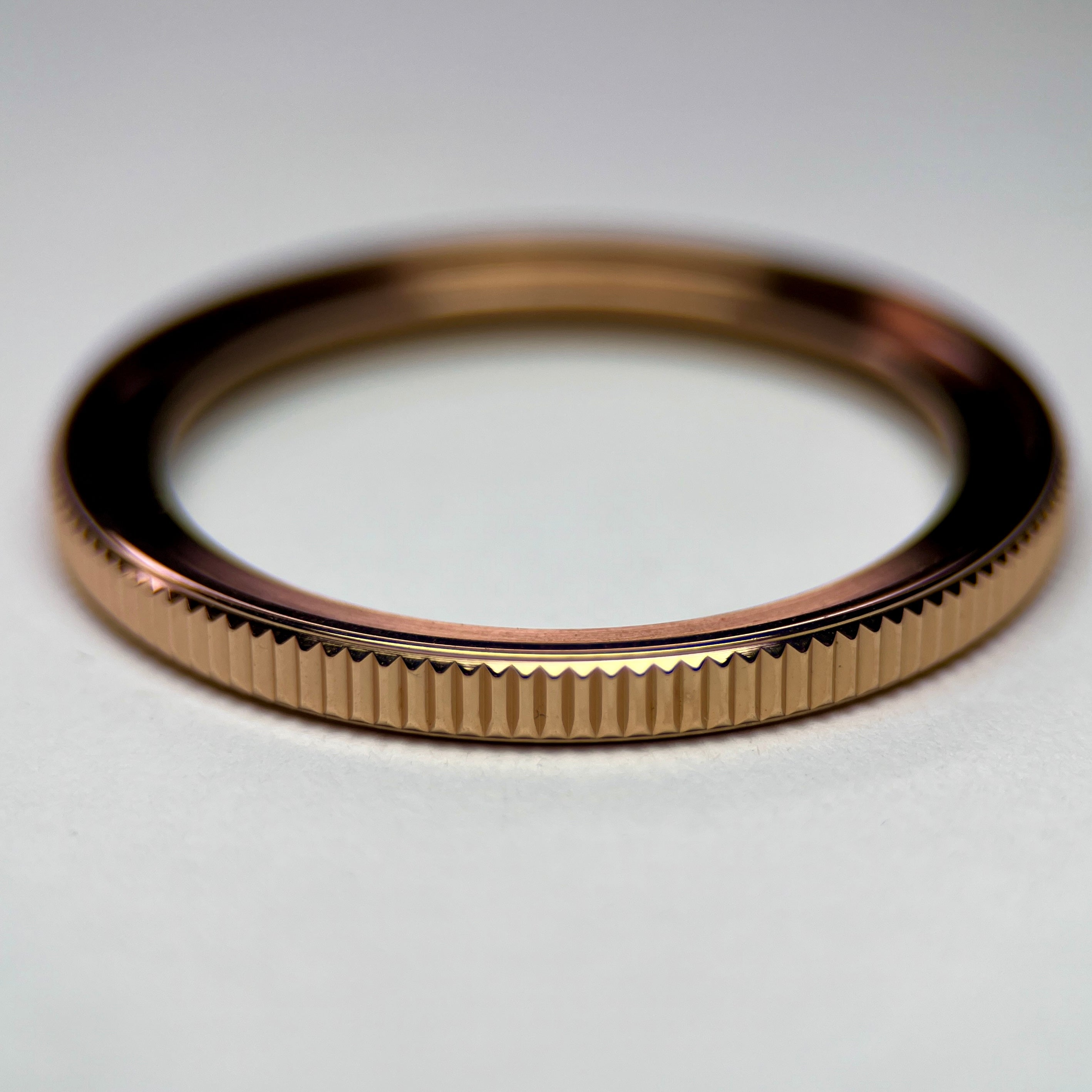 Coin Edge Bezel: Polished Rose Gold Finish – WEEZMODS