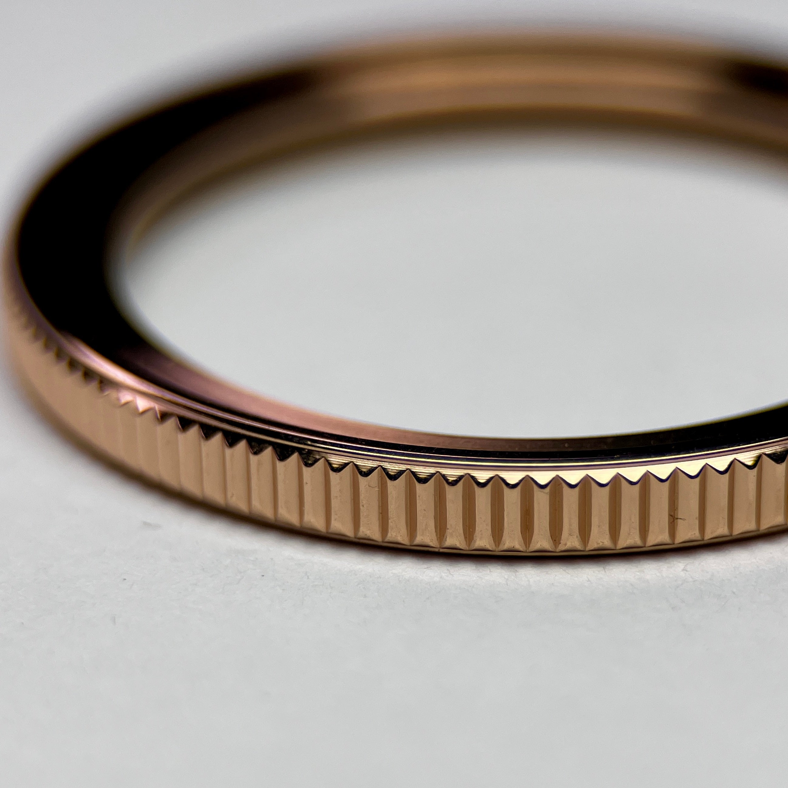 Coin Edge Bezel: Polished Rose Gold Finish – WEEZMODS