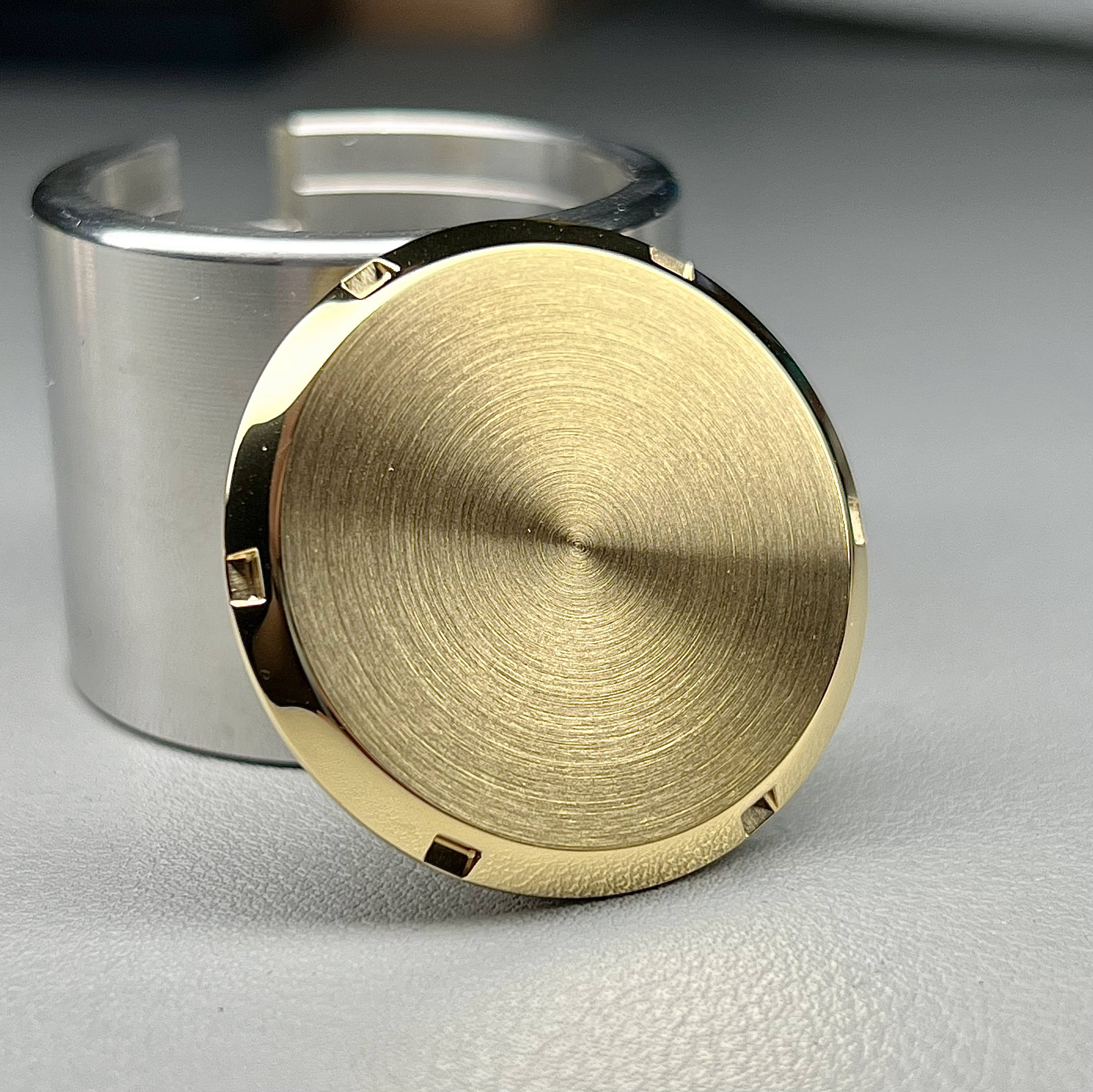 SKX007 3.80: Brushed Gold Case with Crown Guard – WEEZMODS