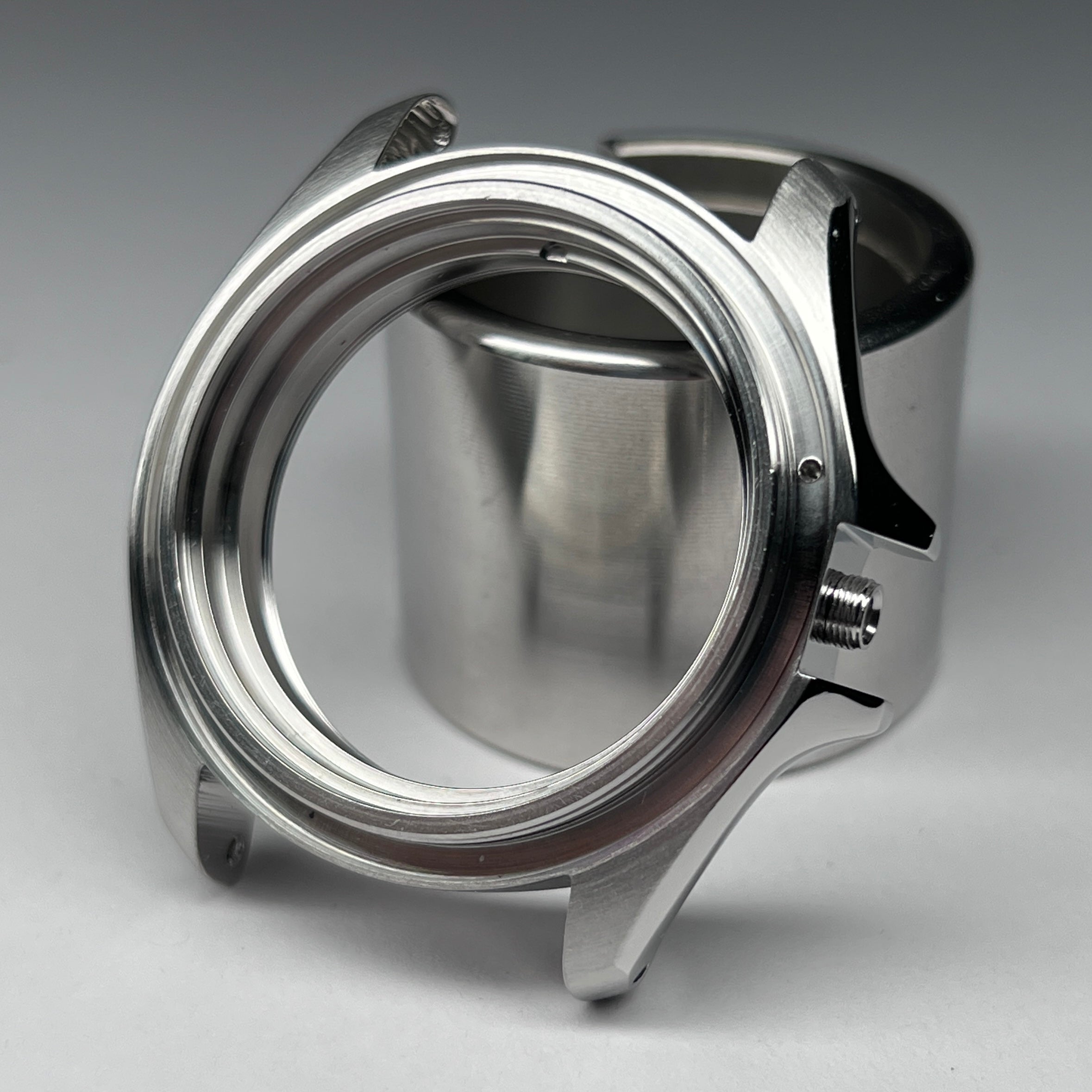 SKX007 3:00: Polished Silver with Crown Guard – WEEZMODS